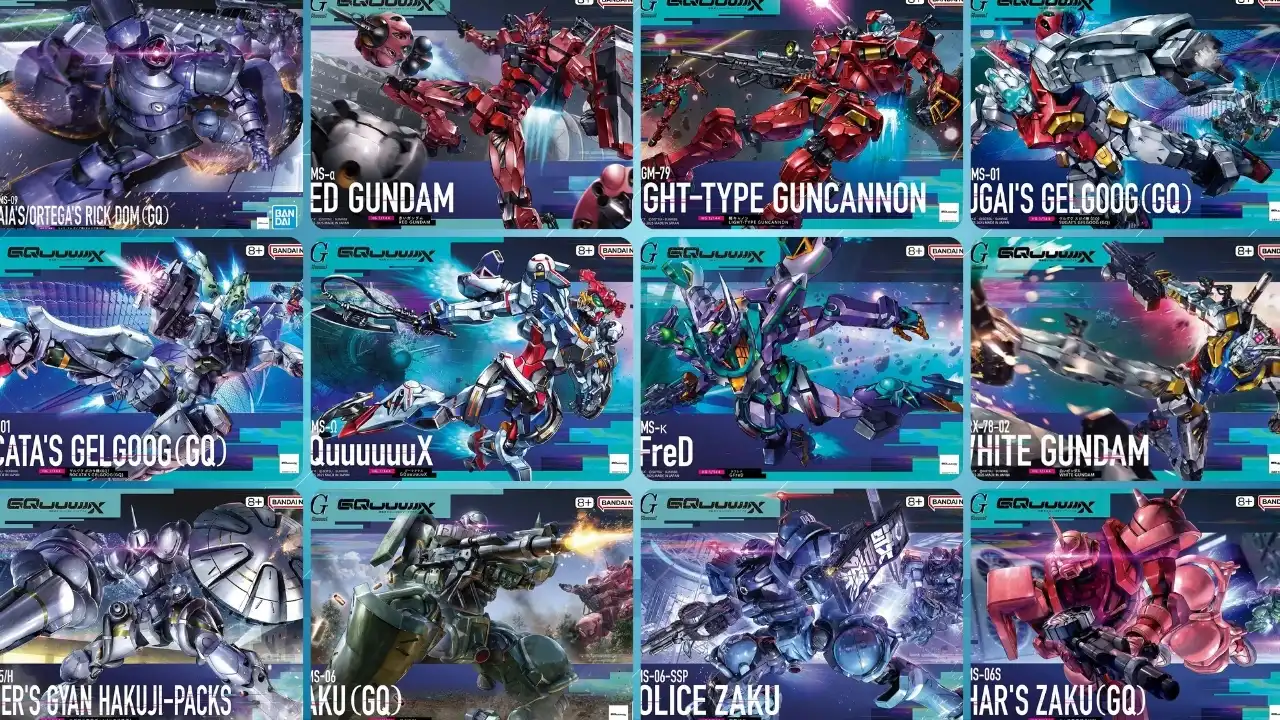 Gundam GQuuuuuuX Series – Box Art & Gunpla Lineup | Myniatures